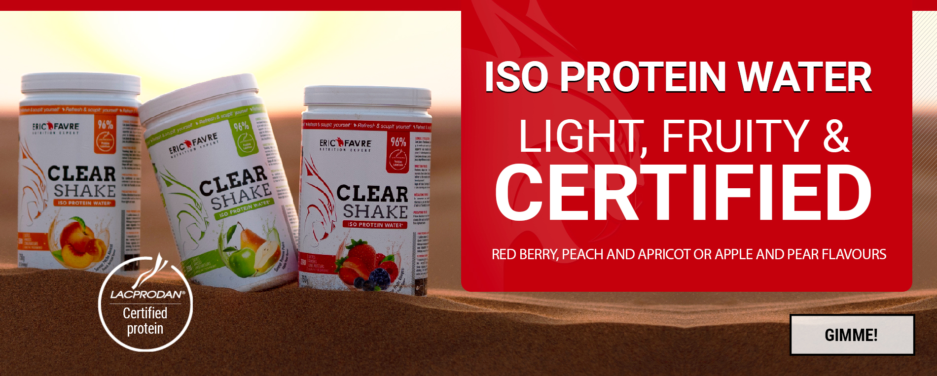 Eric Favre E-Store offers a range of products from NUTRITION